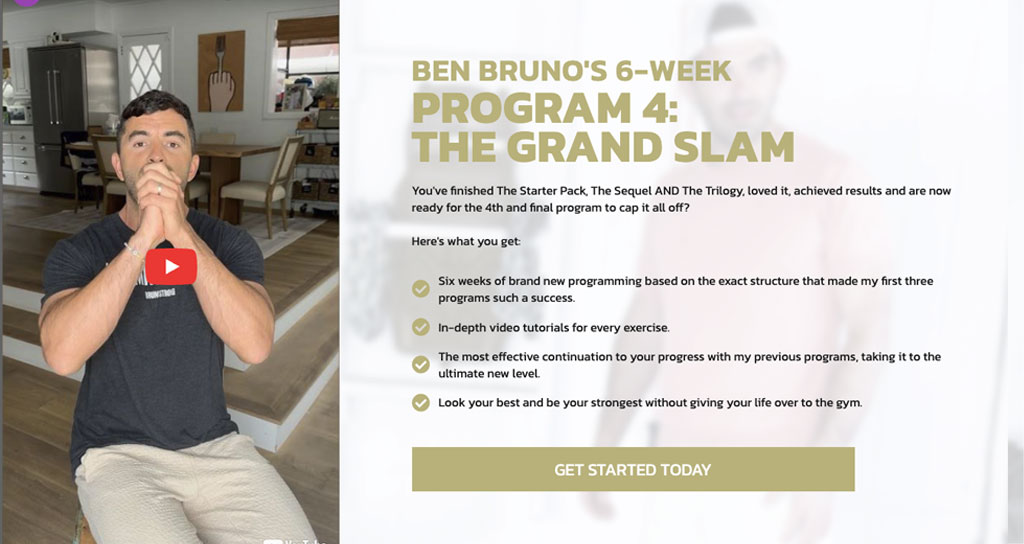 Ben Bruno's GRAND SLAM - 6 Week Program - Ben Bruno